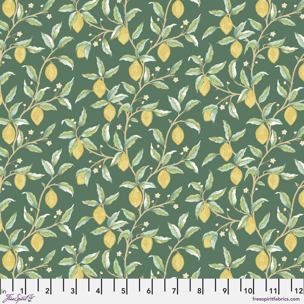 William Morris, Leicester, lemon tree, dark green – Sew Creative